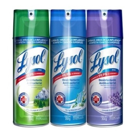 KIT 3 LYSOL SPRAY | Shopee Brasil