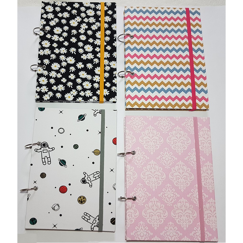 Caderno Argolado A5 Fichário Argolas Articuladas Várias Estampas 80 folhas 90g | Shopee Brasil