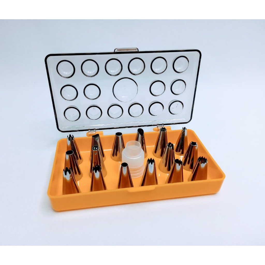 Kit Bico De Confeitar Aço Inox 16 Bicos Bolo Cupcake Confeitaria ...