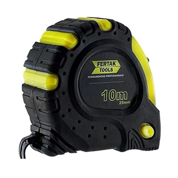 Trena 10 Metros Emborrachada 25mm Fertak | Shopee Brasil