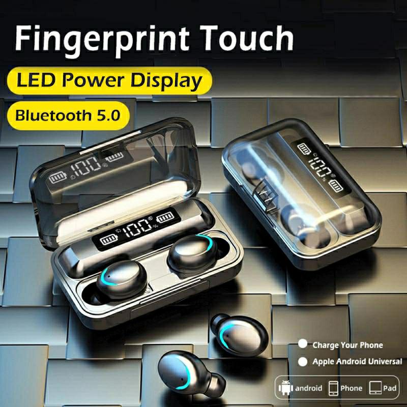 Fone de ouvido TWS F9-5 Bluetooth com função Power Bank | Shopee Brasil
