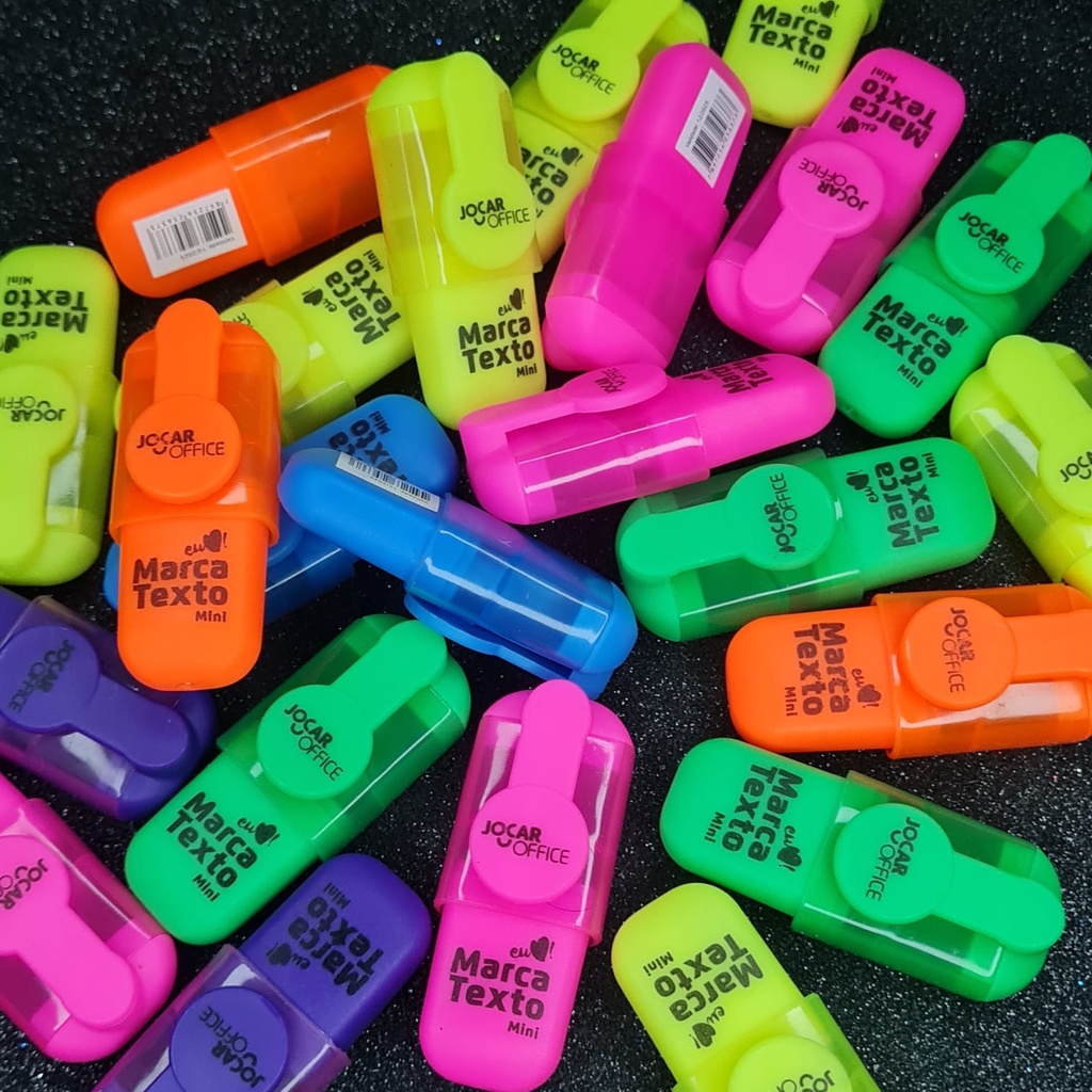 Mini Marca Texto Neon Jocar Office | Shopee Brasil