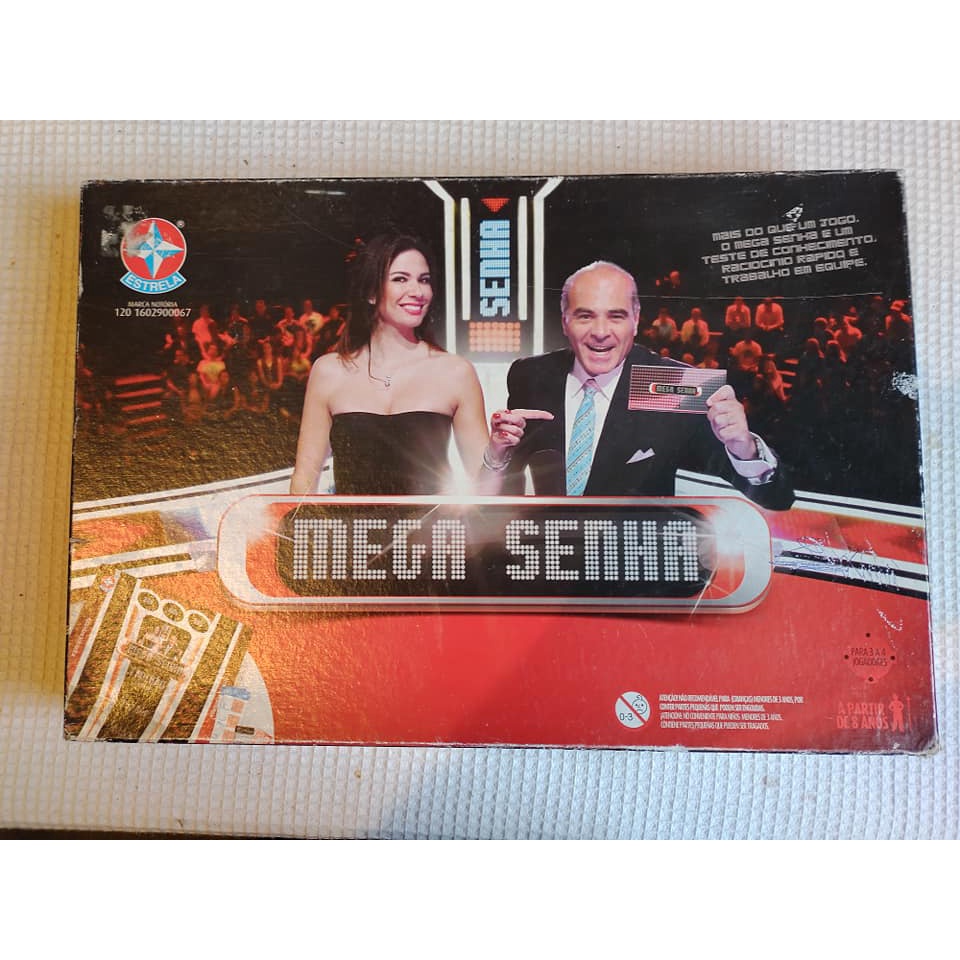 Jogo Mega Senha RedeTV Antigo - Luciana Gimenez Brinquedo Completo ...