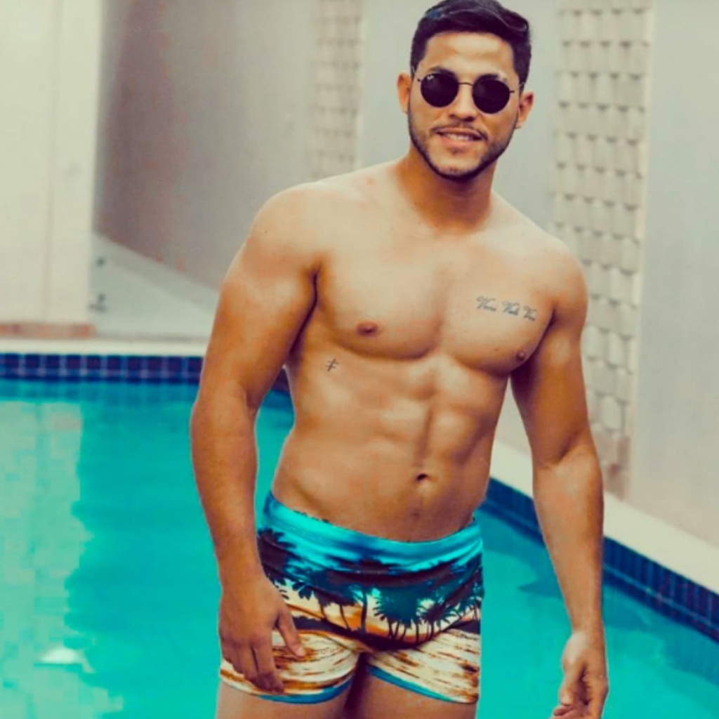 Sunga Boxer Masculina Conforto TECIDO ULTRA FINO com Forro Praia Verão ...