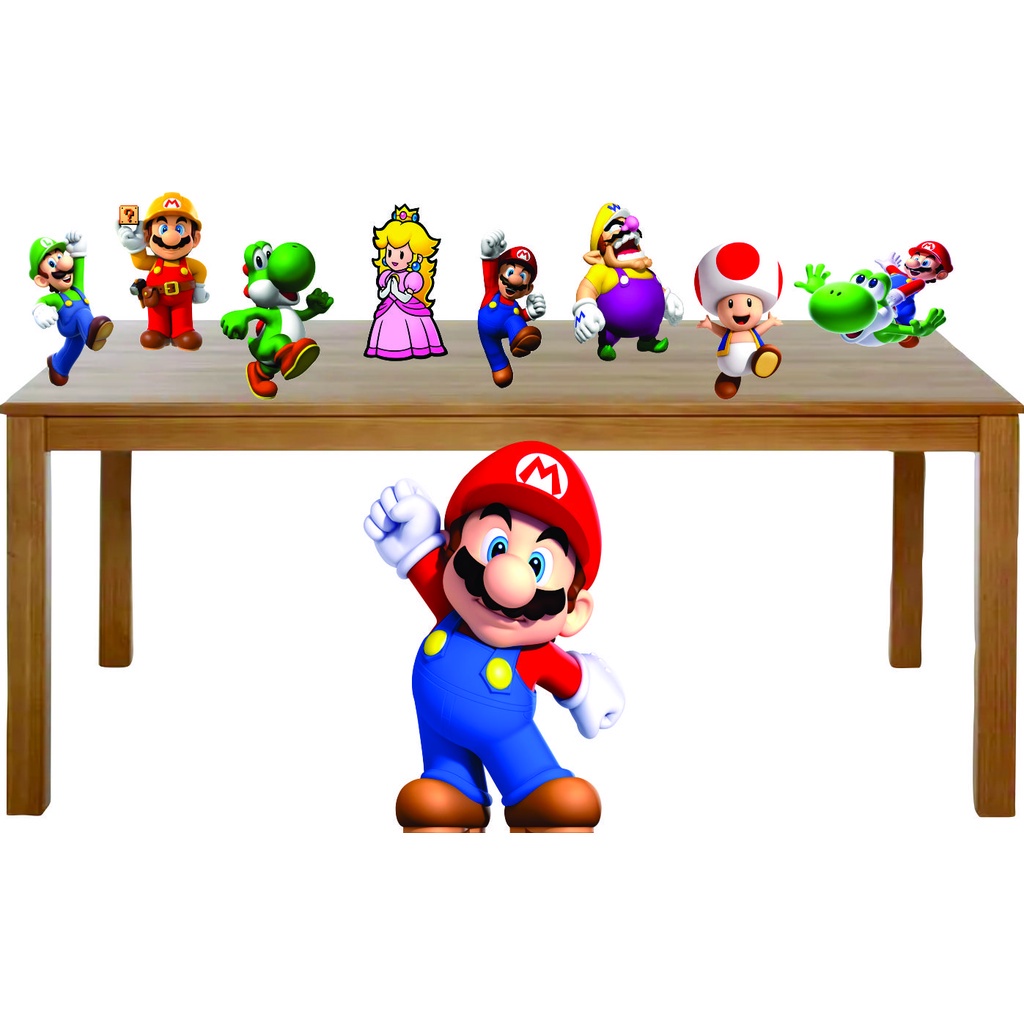 Kit Totens Display SUPER MARIO BROS / Display para mesa e chão | Shopee ...
