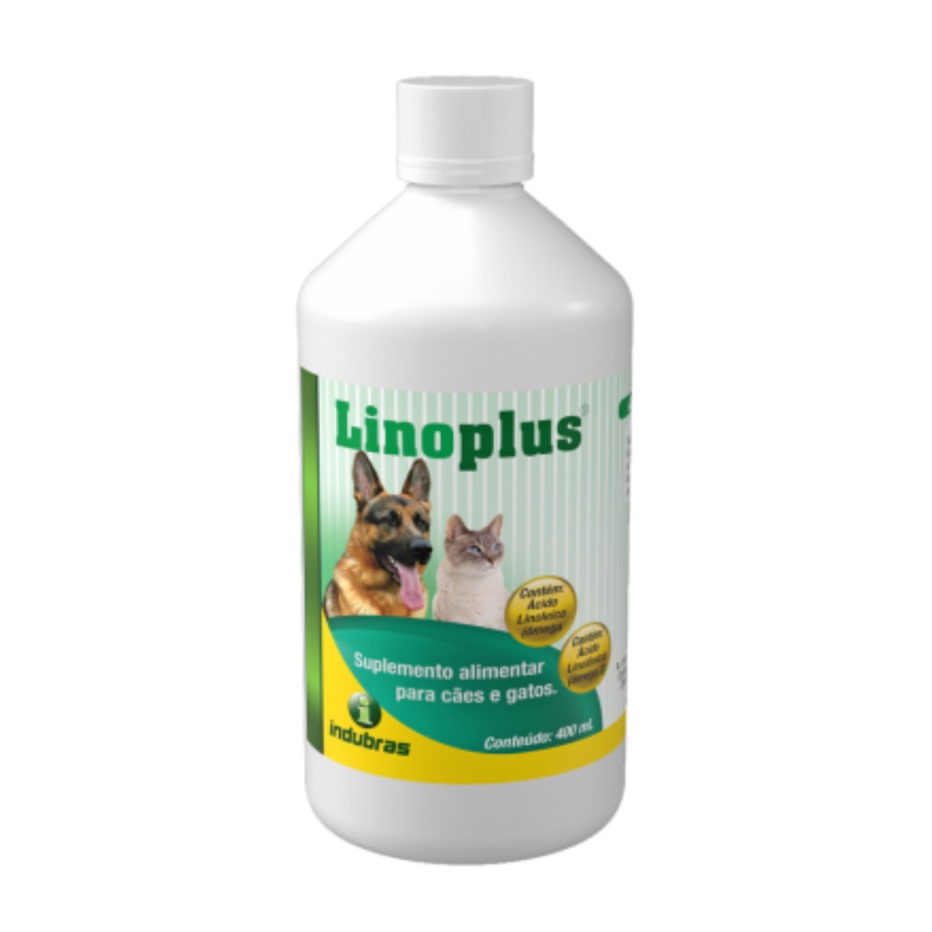 Linoplus 400ml - Suplemento Alimentar Para Cães E Gatos- Pelos bonitos ...