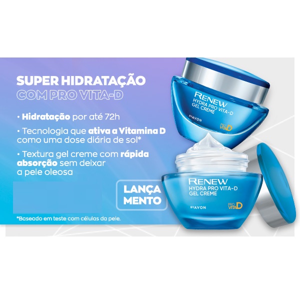 Gel Creme Renew Hydra Pro Vita-D - 50g | Shopee Brasil