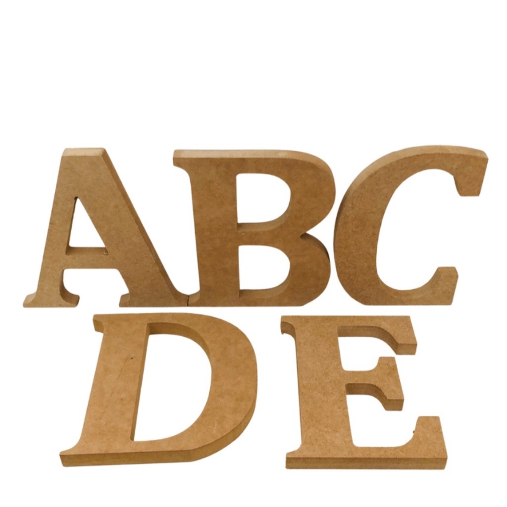 Letra em MDF 12 cm de altura 18 mm de profundidade Cru e Numeros ...