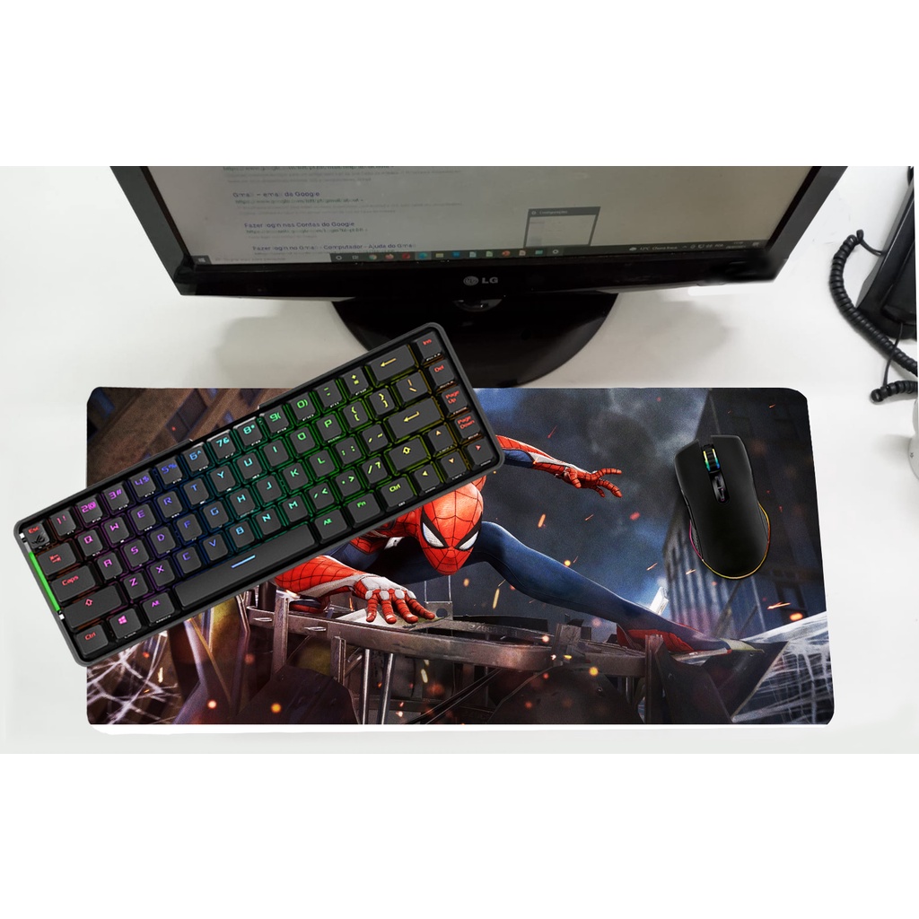 Mouse Pad Gamer Spider Grande 30x70cm | Shopee Brasil