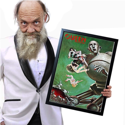 Quadro Com Moldura Queen 49 Tamanho A3 42x30cm Lindo | Shopee Brasil