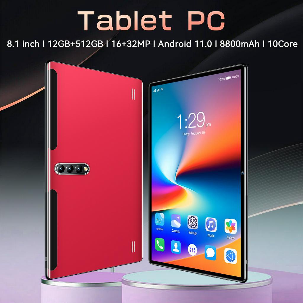 tablet Inteligente De 8,1 Polegadas Com Tela Grande De 12 + 512GB , Rede WIFI 5G , De ...