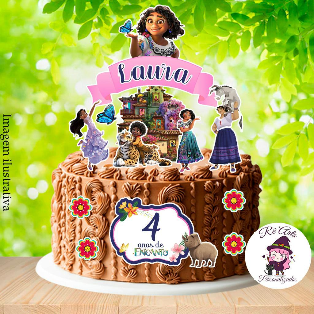 Topo de Bolo Encanto Mirabel Madrigal Topper cake | Shopee Brasil