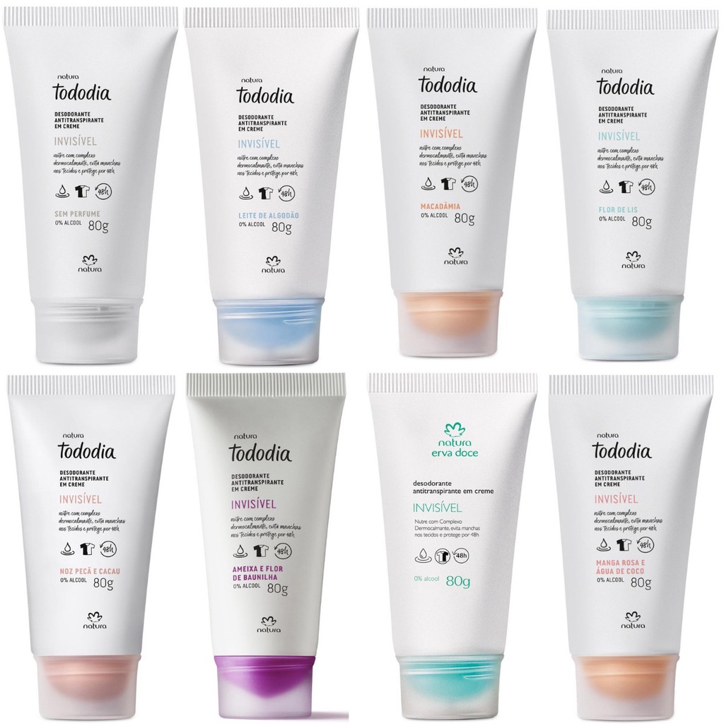 Desodorante Antitranspirante em Creme Tododia 80g - Natura / Ameixa e ...