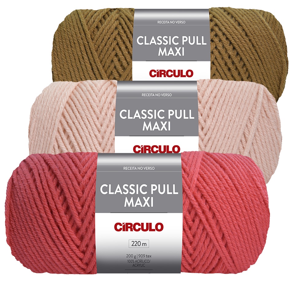 Fio/ Lã Classic Pull Maxi Circulo 200g | Shopee Brasil