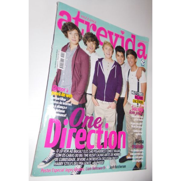 Revista Atrevida One Direction Miley Cyrus Nc Zero | Shopee Brasil