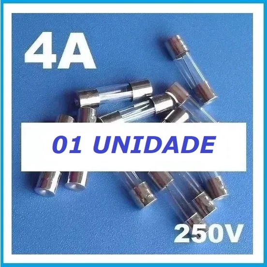 1 Fusível de Vidro T4A T4AL 4A Pequeno 5x20mm Lento Retardo | Shopee Brasil