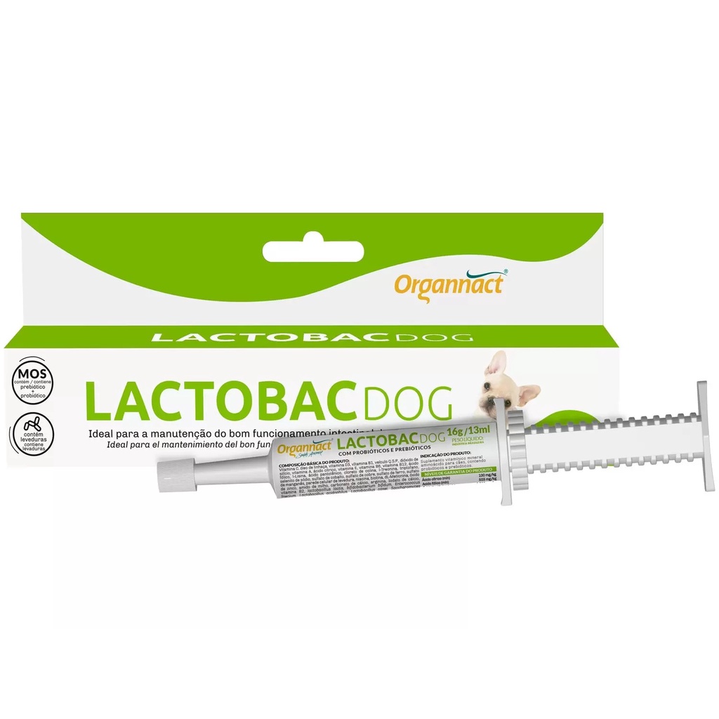 Suplemento Organnact Lactobac Dog - para Cachorro 13ml | Shopee Brasil