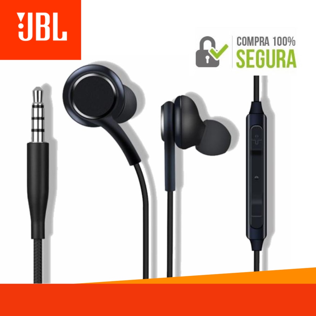 Fone de Ouvido JBL Original Com Fio Reforçado de Alta Qualidade ...