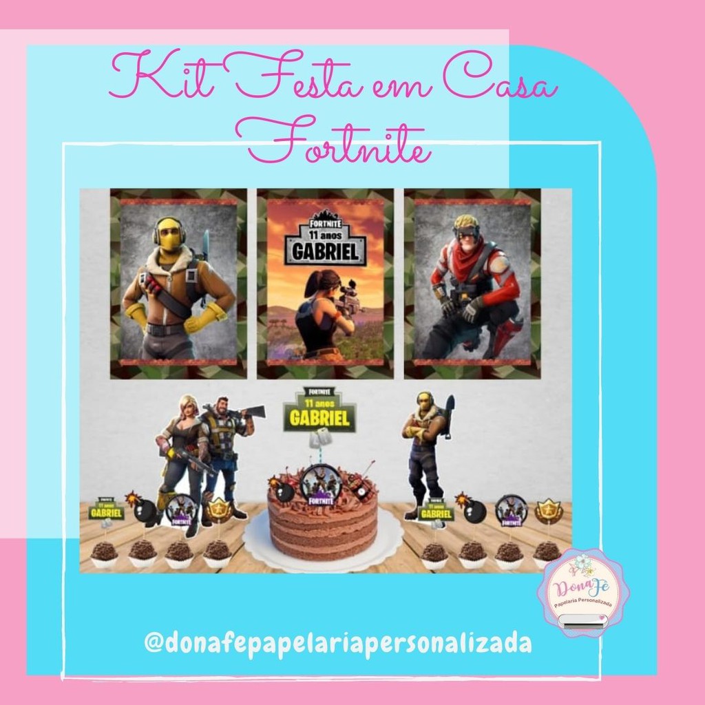 Kit de Personalizados Fortnite | Shopee Brasil