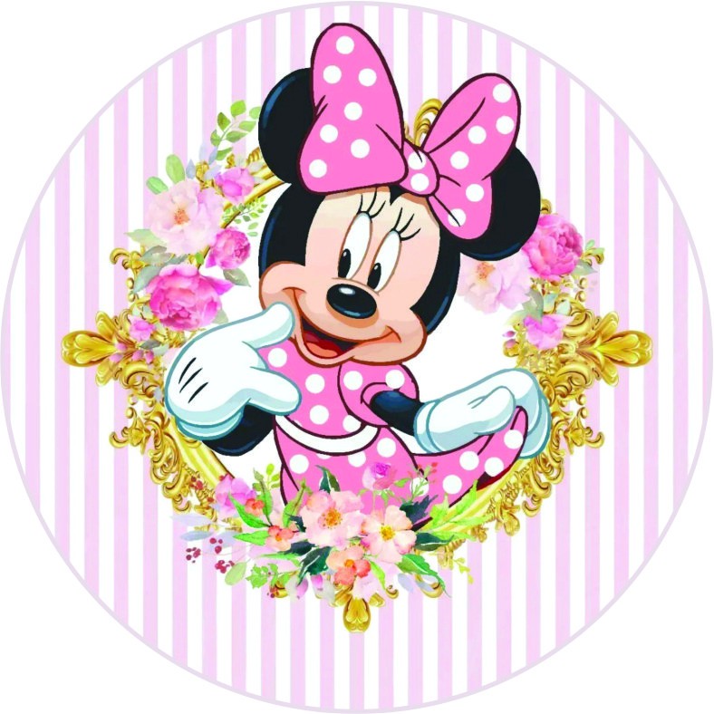 Painel em lona Fosca Redondo Minnie Rosa | Shopee Brasil Painel em lona Fosca Redondo Minnie Rosa | Shopee Brasil