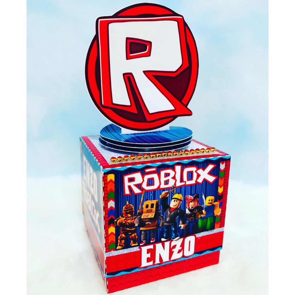 10 Caixa Cubo Roblox 3d Personalizado - Milk-bala-sushi-pirâmide-cubo ...