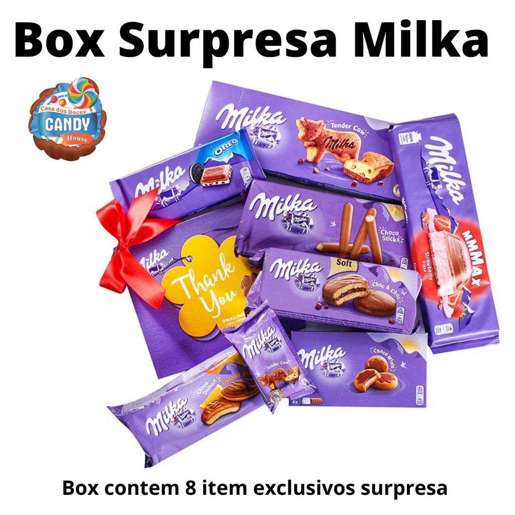 Box Milka Importados - Box Premium Produtos Variados 8 Itens | Shopee ...