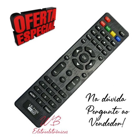 Controle Remoto Receptor Gosat Cable+ / CS+ / Plus / Pro - 8091 ...