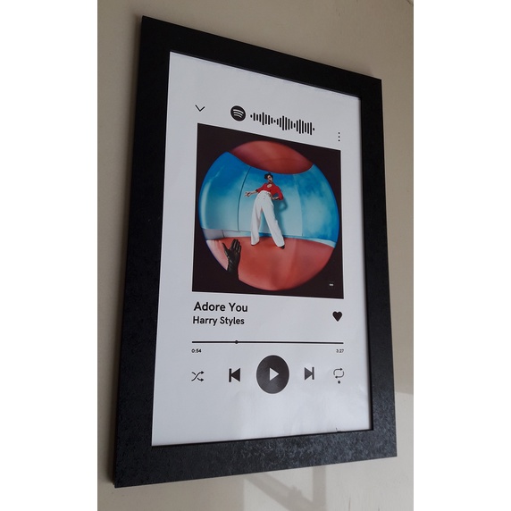 Placa Spotify mdf com moldura (30 x 20 cm) | Shopee Brasil