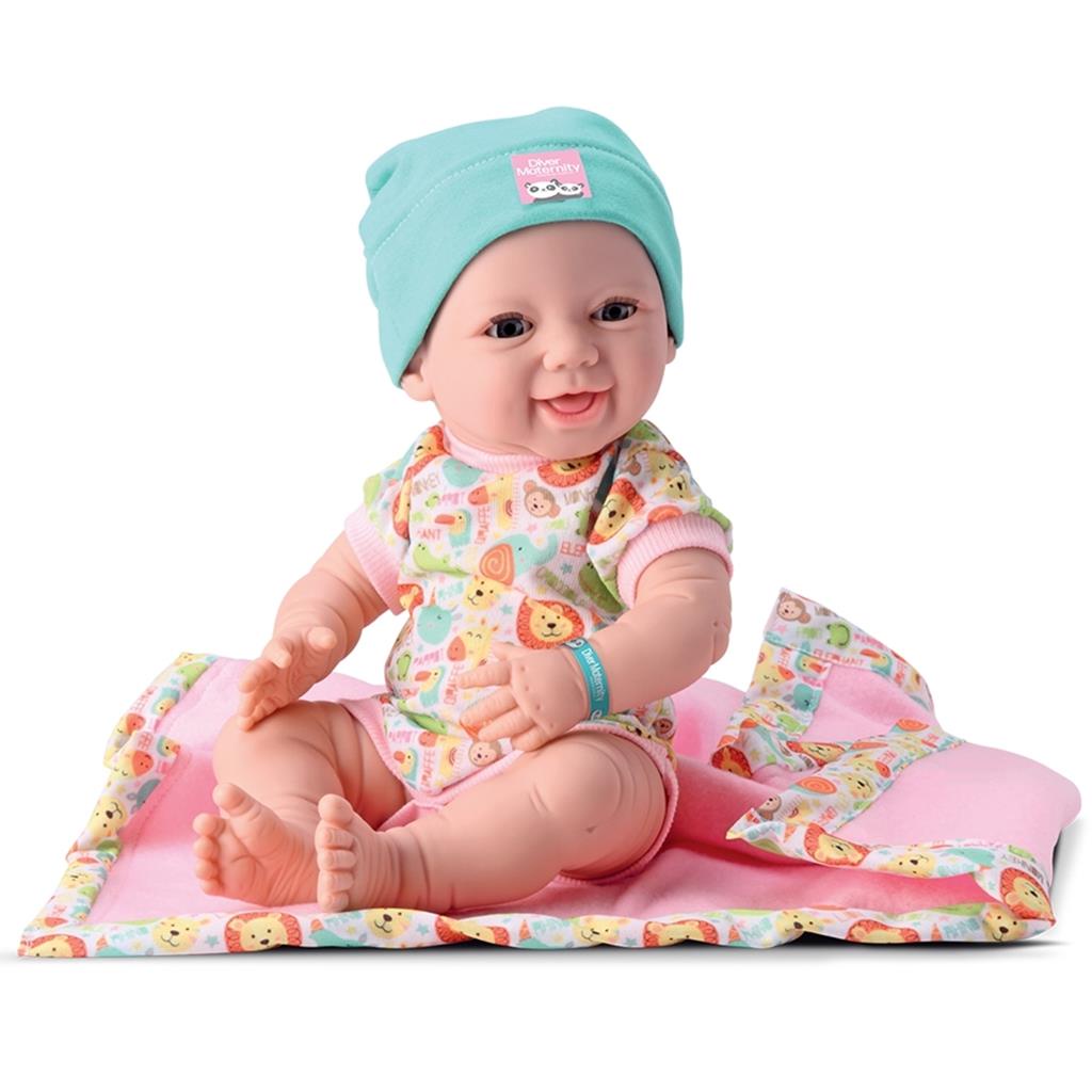 Boneca Bebe New Born Maternidade Abre Fecha Olho - Divertoys | Shopee ...