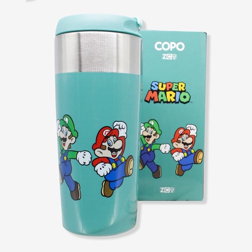 Copo Viagem Slim Mario & Luigi 300ml Zona Criativa Presente | Shopee Brasil