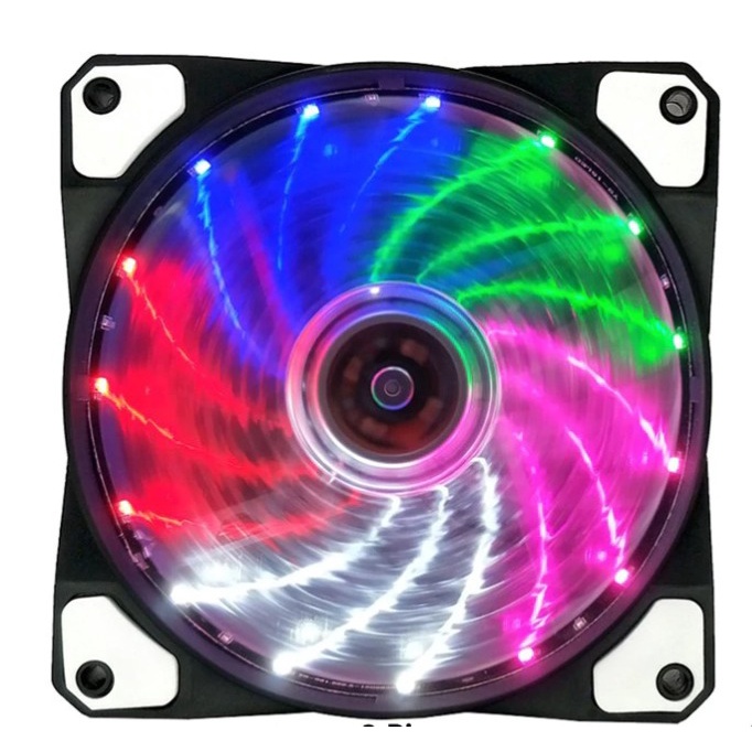 1 Cooler Fan Ventoinha Para PC Gabinete SS RGB 120mm | Shopee Brasil