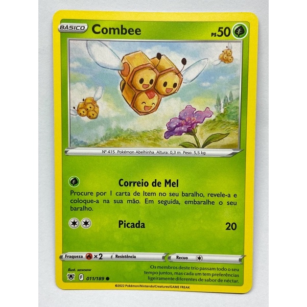 Carta 011/189 Pokémon TCG Original Copag Card Combee | Shopee Brasil