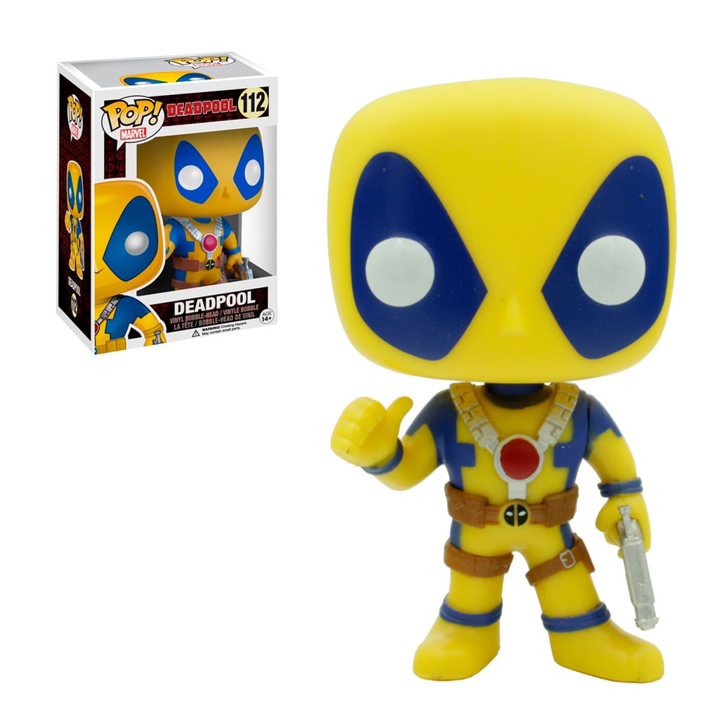 Funko Pop! Deadpool Amarelo Raro Bobble Head #112 Original | Shopee Brasil