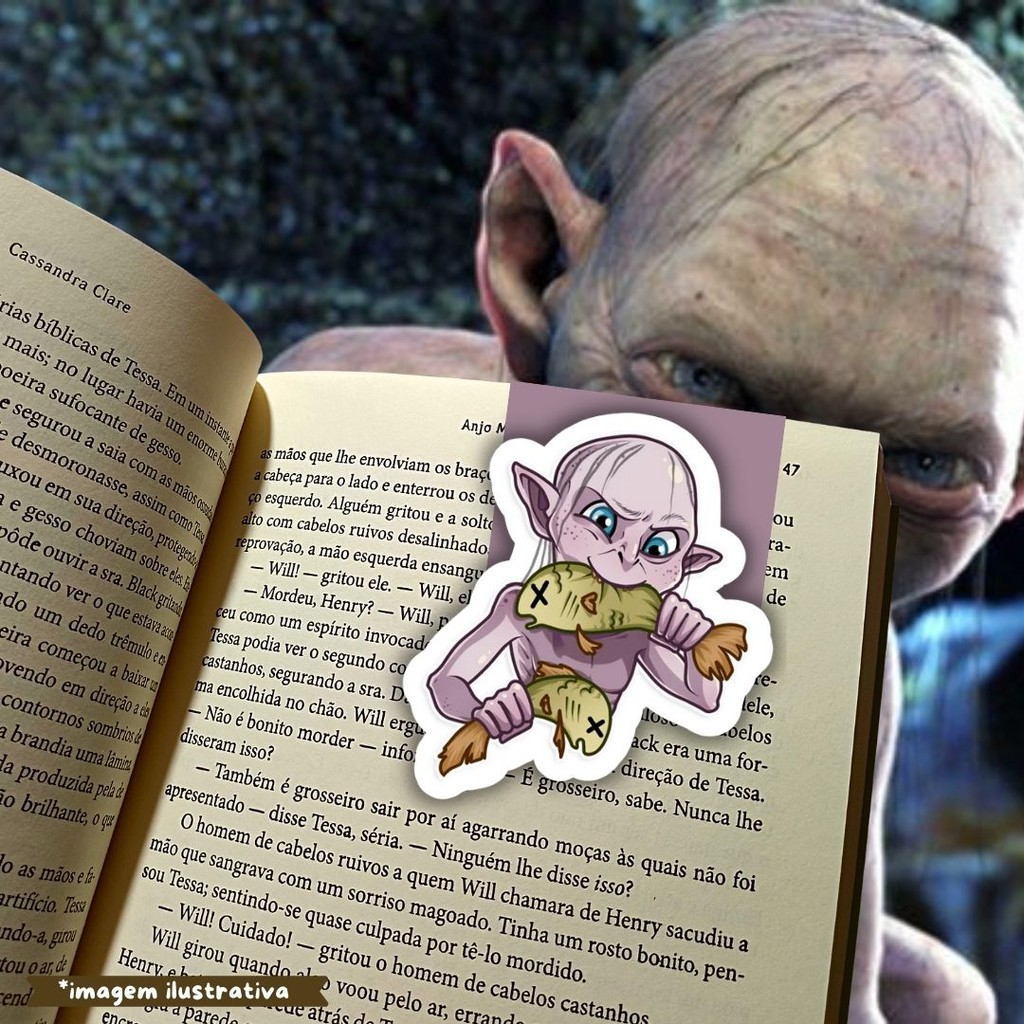 Marcador de Página Gollun - Smeagol - Senhor dos Anéis - Stickers ...