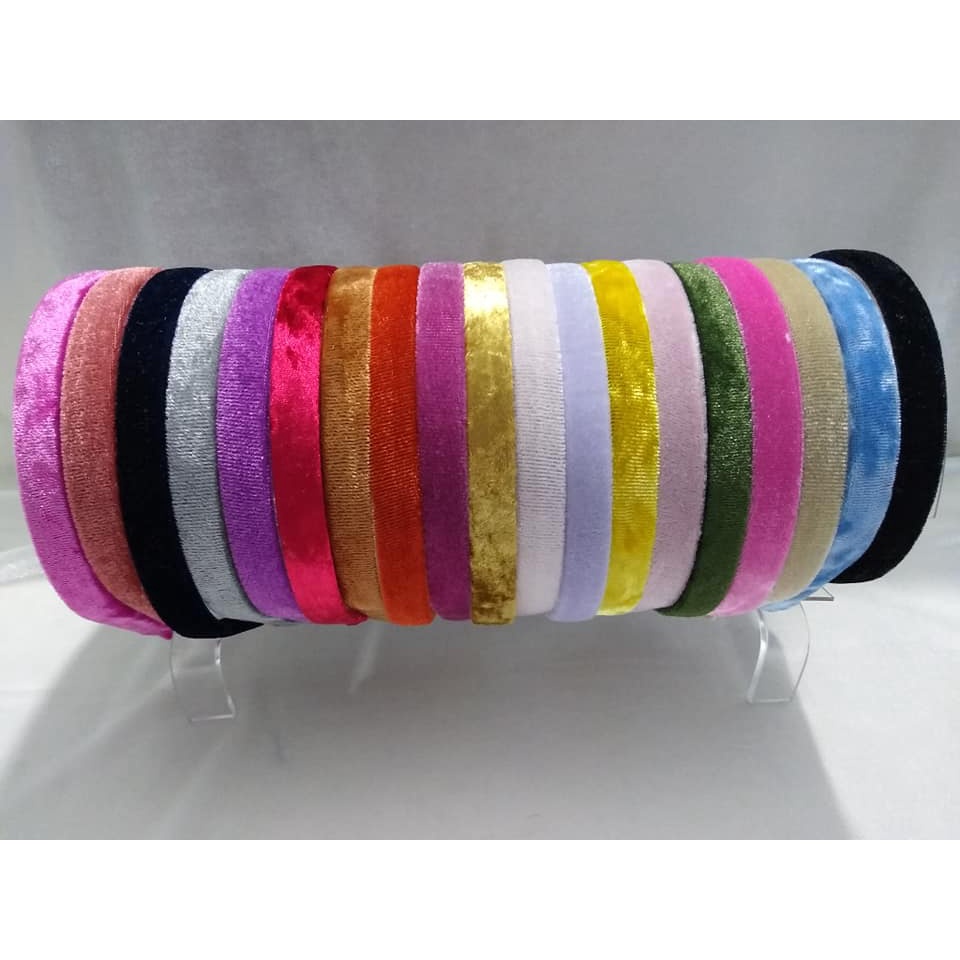 kit 30 Tiaras encapadas de Veludo de 15mm (PROMOÇÃO) | Shopee Brasil