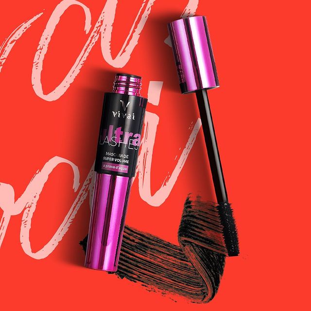 Rímel Vivai Ultra Lashes Super Volume/black A Prova D'água | Shopee Brasil