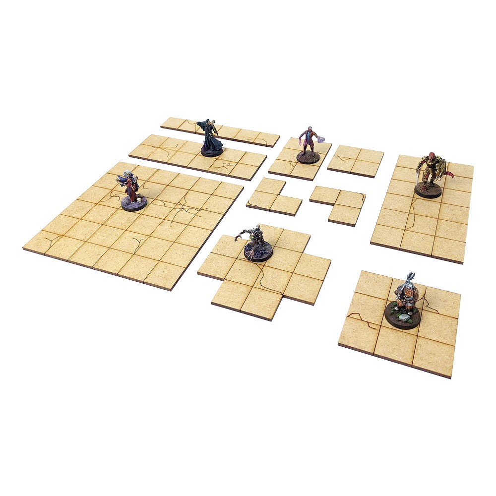 Kit Grid Modular em MDF Grid de Batalha - RPG Battle Grid D&D | Shopee ...