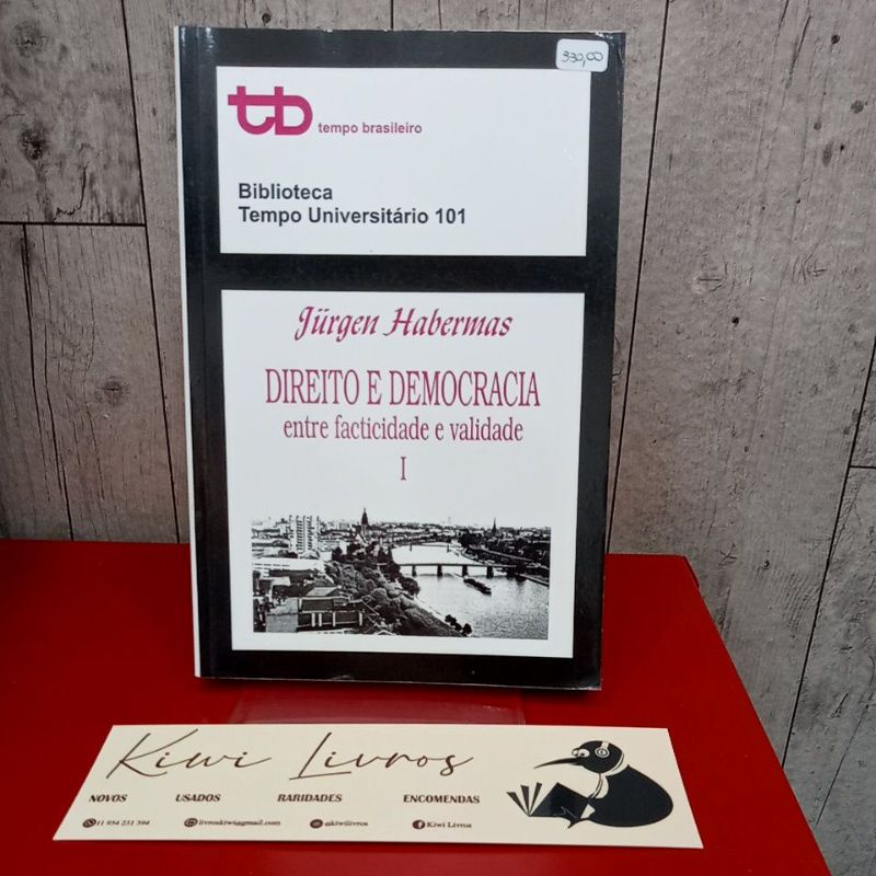 Livro Direito e Democracia entre Facticidade e Validade I Biblioteca Tempp Universitário 101 ...