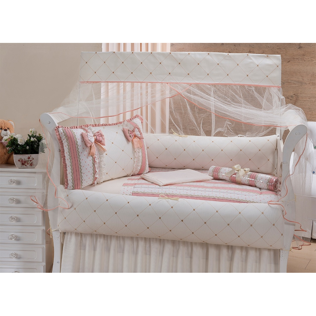 Kit Berço Padrão Americano + Saia - Promoção | Shopee Brasil