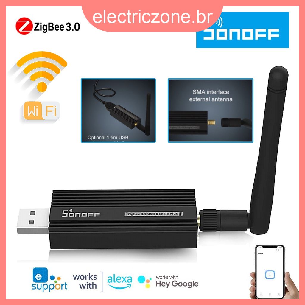 Receptor Smart SONOFF Zigbee Dongle USB 3.0 Plus (ZBDongle-P) | Shopee ...