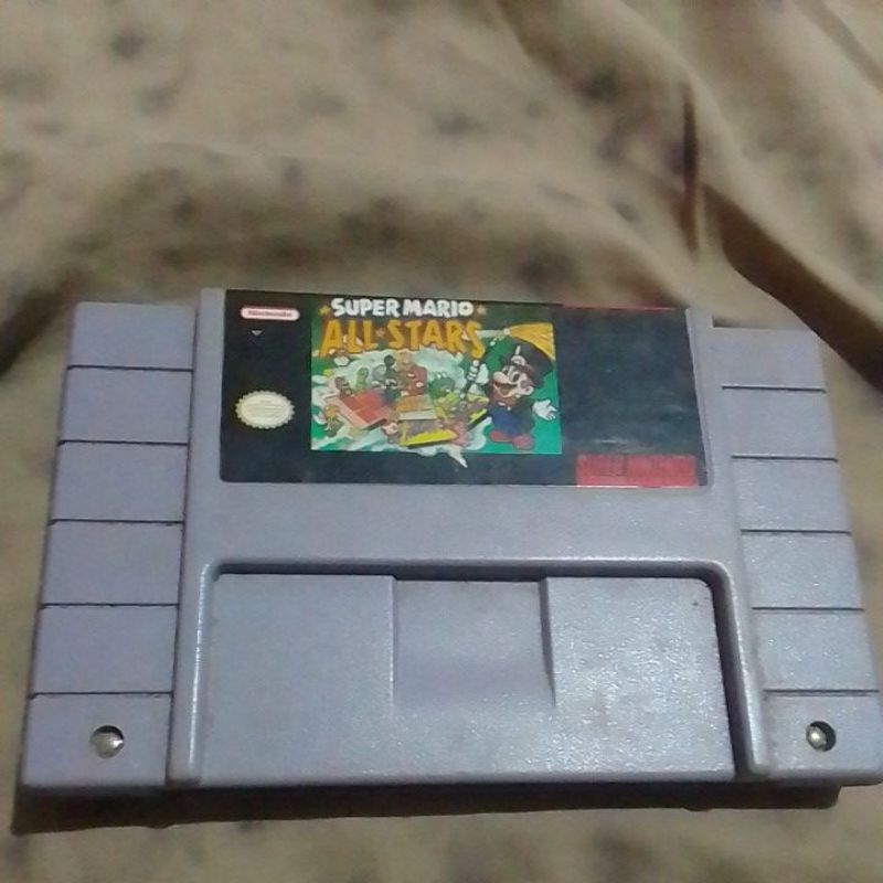 Cartucho de super Nintendo Mario All Stars | Shopee Brasil