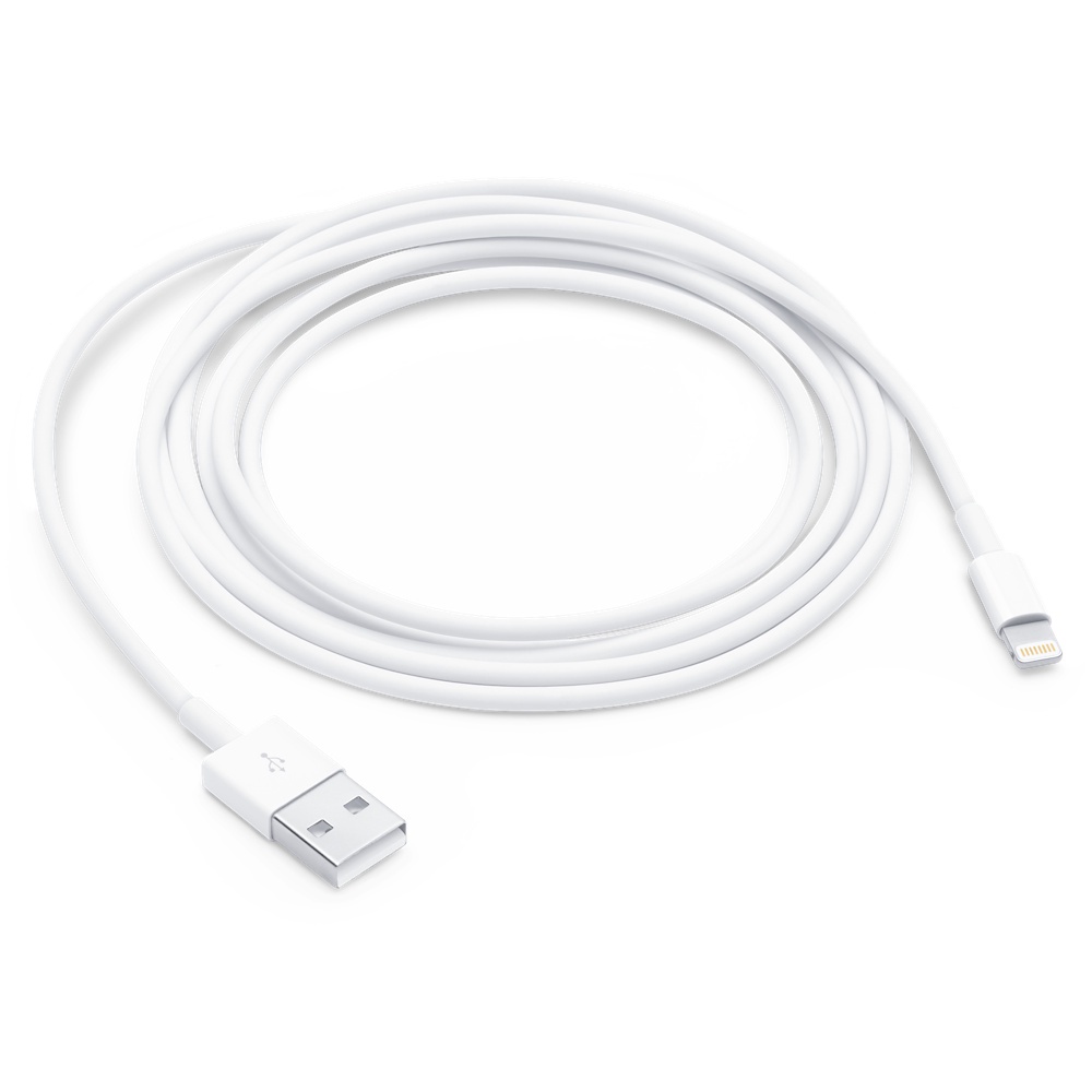 Cabo Original Lightning to USB iPhone 2 Metros Novo | Shopee Brasil