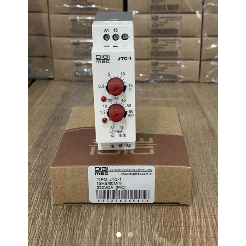 Relé De Tempo Multiescala Jtc-1/10 6seg-180min (escolher 24v ou 220V) Digimec | Shopee Brasil