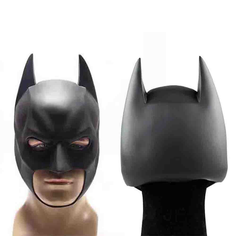 Batman Full Mask With Cowl The Dark Knight Rises Latex Helmet Adult ...