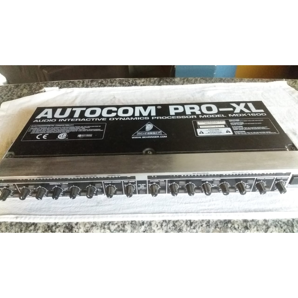 Behringer Autocom Pro-xl Mdx1600 Compressor de Audio com Gate e ...