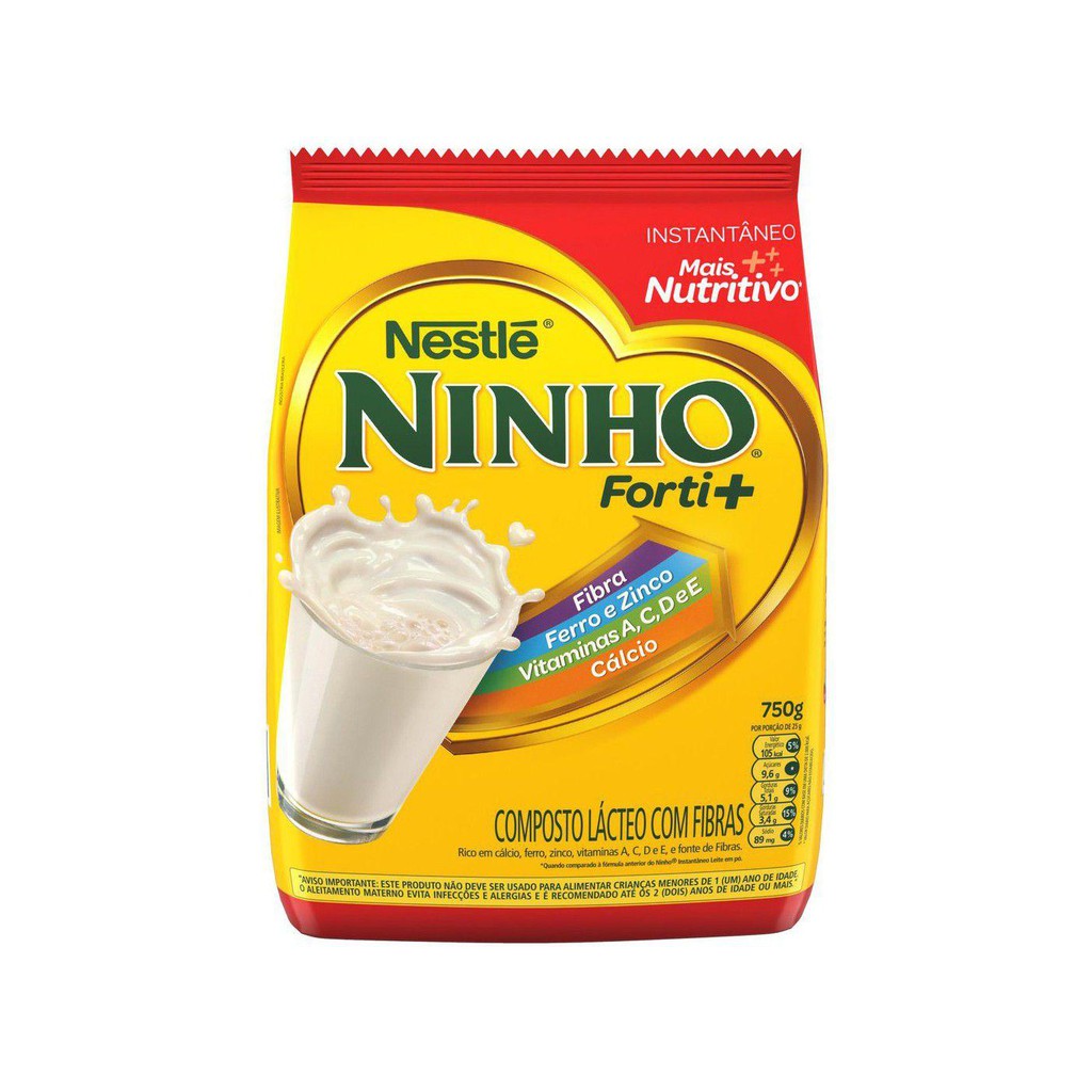 Leite Ninho 750g Forti+ Integral - Equivalente a 2 latas | Shopee Brasil
