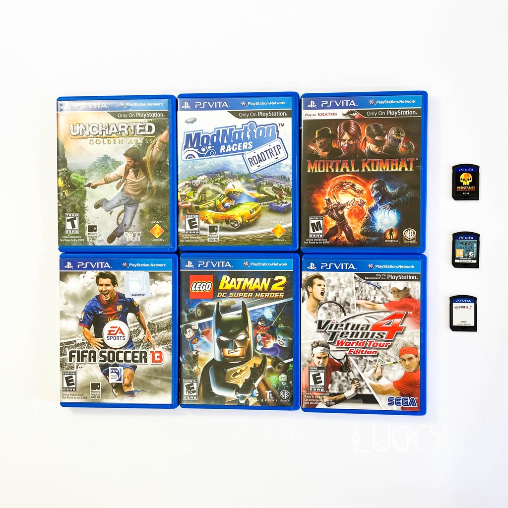 Jogos Para Psvita Uncharted ModNation Mortal Kombat Batman Virtua ...