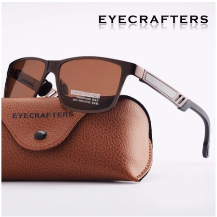 Óculos de Sol Quadrado Eyecrafters Alumínio Polarizado | Shopee Brasil