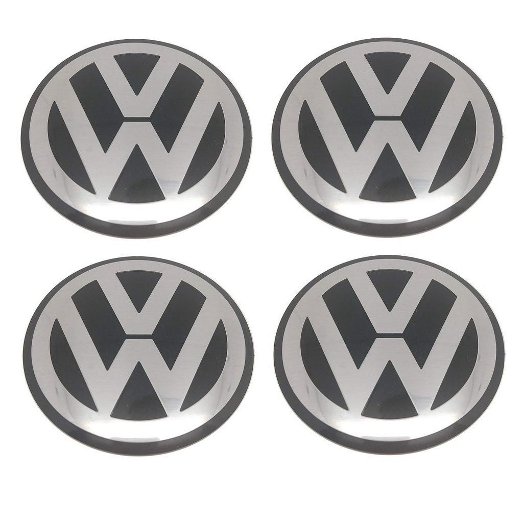 Jogo 4 Emblema Logo Adesivo Centro De Roda Vw Volkswagen 90mm | Shopee ...