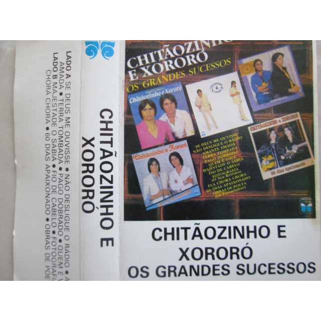Fita K7 - CHITÃOZINHO E XORORÓ - Os Grandes Sucessos | Shopee Brasil